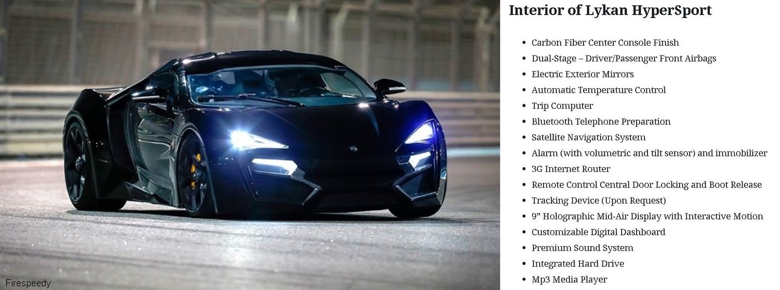 Lykan Hypersport | Speed, Price, Records, and Specifications (2020)
